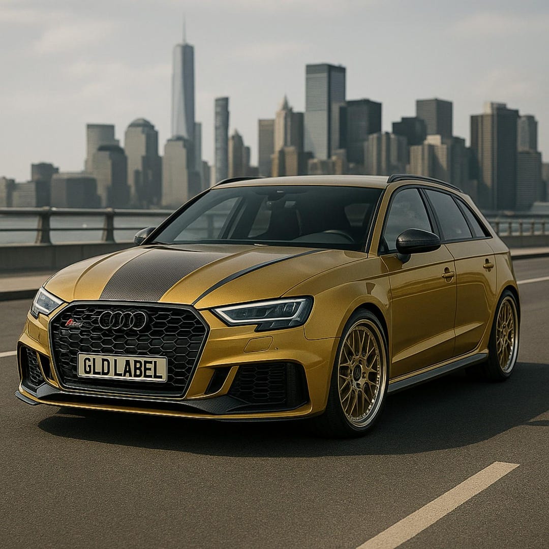 Audi RS3 Gold BBS Edition Poster – GLD Label Car Art Print - Etsy