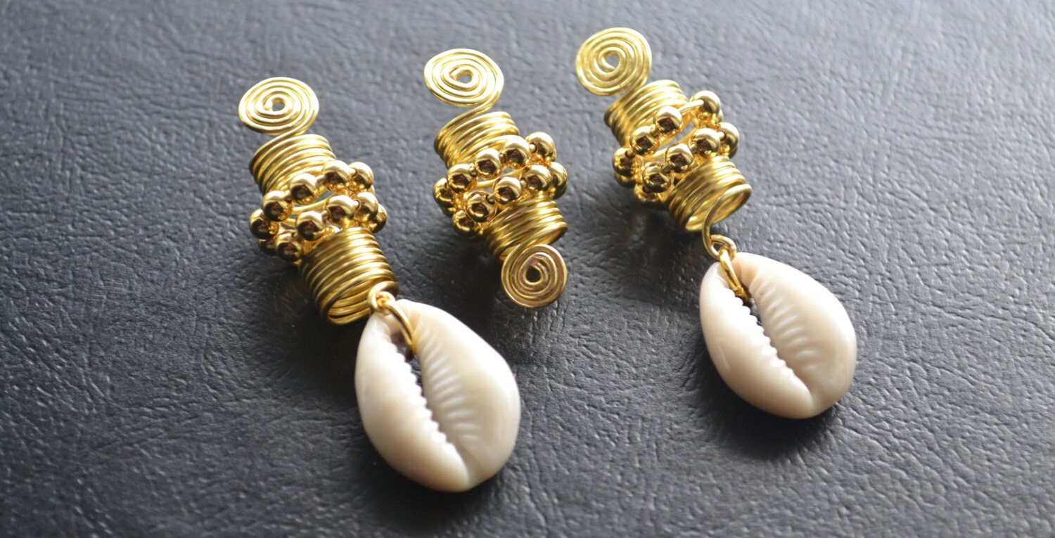 Dreadlocks Jewelry Set With Cowrie Shells - Etsy