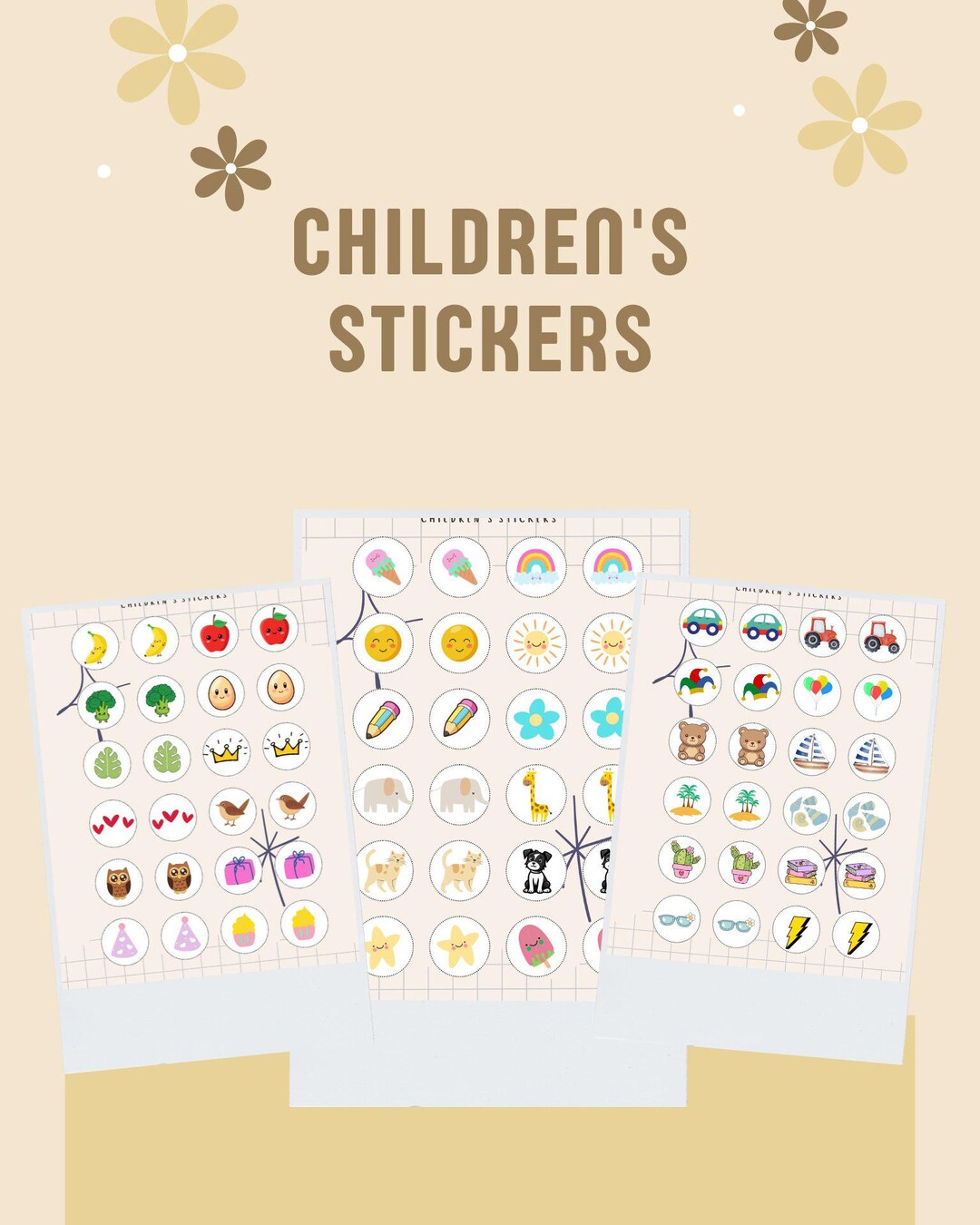 Aesthetic Stickers for Sockets, Pre-cut Individual PNG Stickers ...