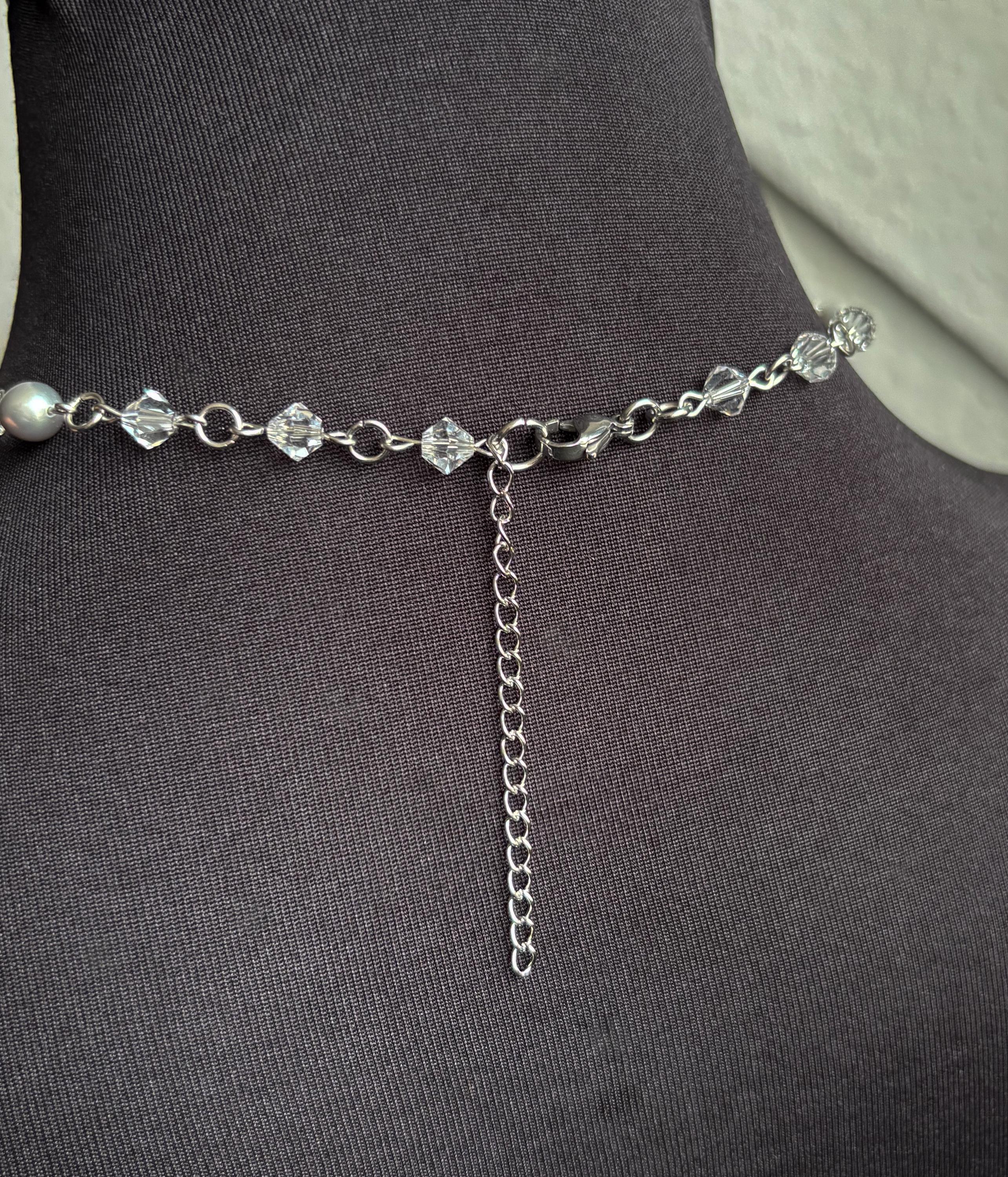 Layered Necklace Pearl Princess Fairy Crystal Choker - Etsy