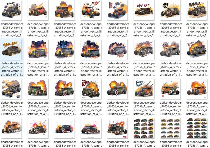 Vintage Rat Rod Car PNG Bundle | Hot Rod Clipart Clean & Effects ...