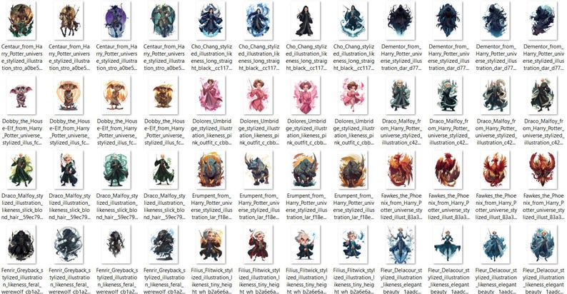 Wizard School Fantasy Characters PNG Bundle | Magical Students ...