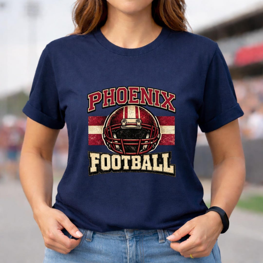 Vintage Phoenix Football T-shirt, Arizona Fan Tee, Retro Graphic - Etsy