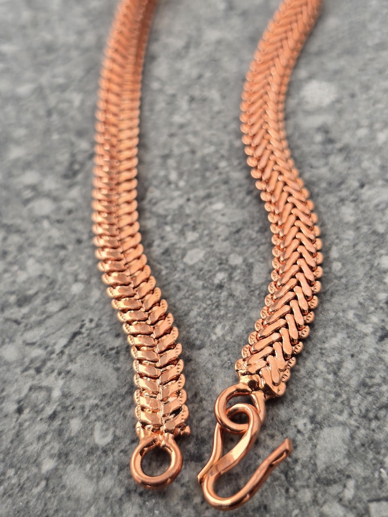 Pure Copper Snake Chain Necklace, Viking Jewelry Gift - Etsy