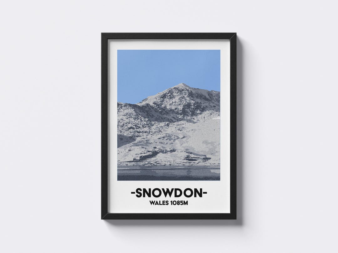 Snowdon Art Print - Etsy