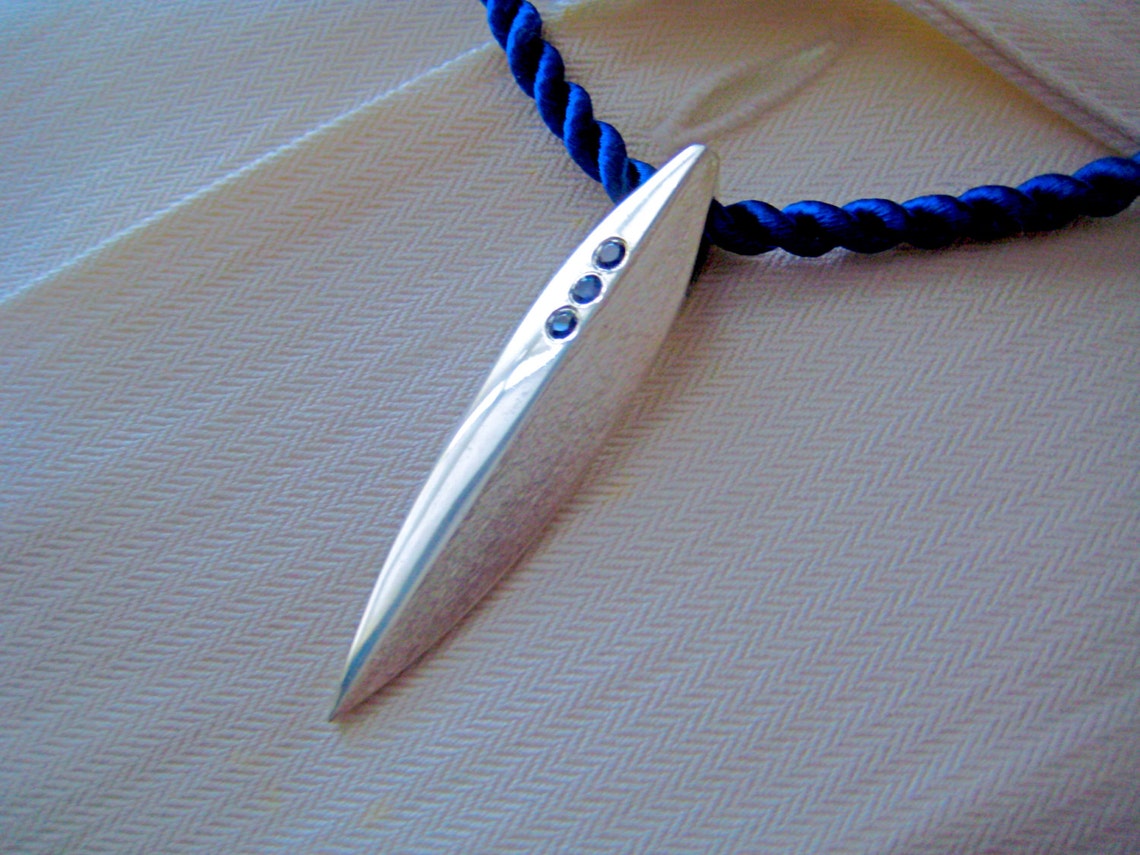 A Silver Shield Pendant for a Silver...... - Etsy