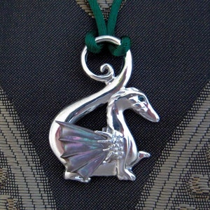 Sterling Silver Dragon Amulet With Custom Wings - Etsy