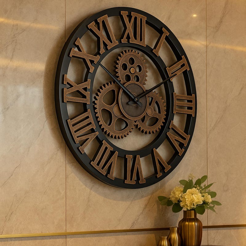 European Vintage Style Wall Clock - Etsy