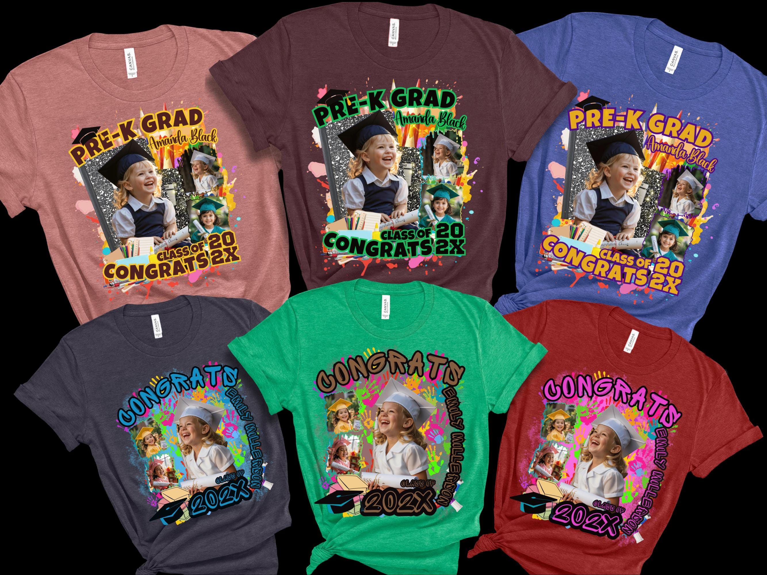 Prek Kid Grad Printable Graduation Canva Template, Class of 2026 Kids ...
