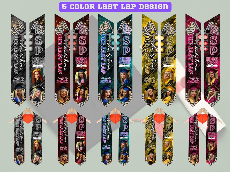 Class of 2026 Sash Graduation Stole Templates Editable Senior Grad ...