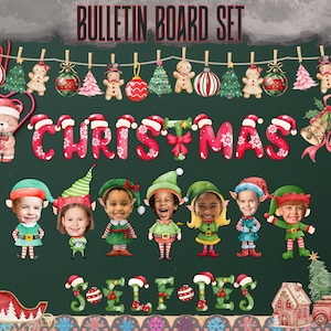 Christmas Bulletin Board Classroom Decor: Holiday Class Door Decor ...