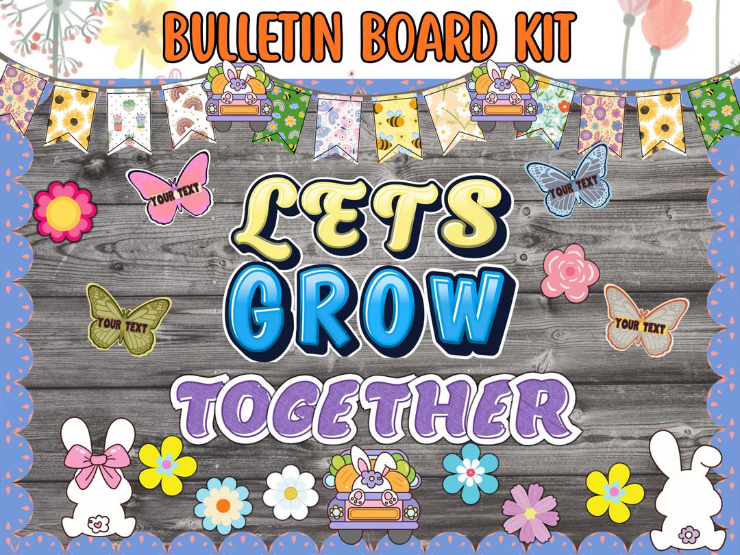 Spring April Bulletin Board Classroom Decor: April May Bulletin Board ...