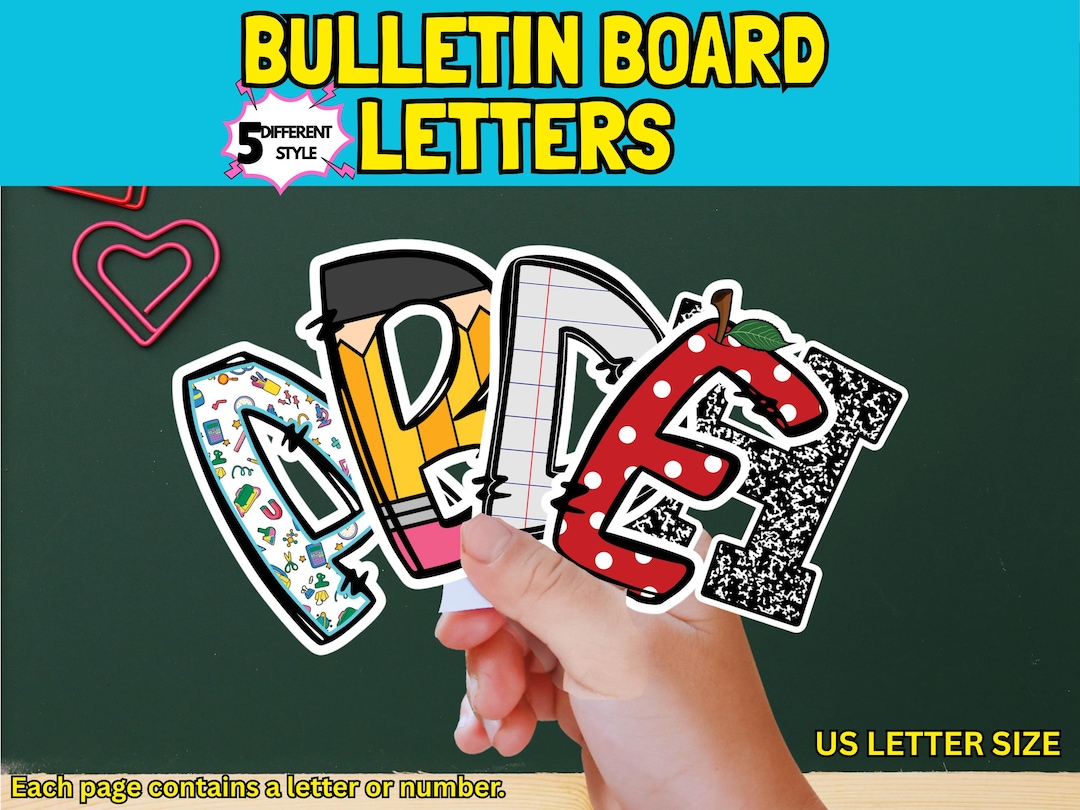 Classroom Welcome Bulletin Board Letters Printable Back to School ...