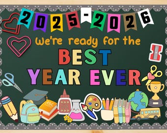 Back to School Bulletin Board Posters: Classroom Decor (digital ...