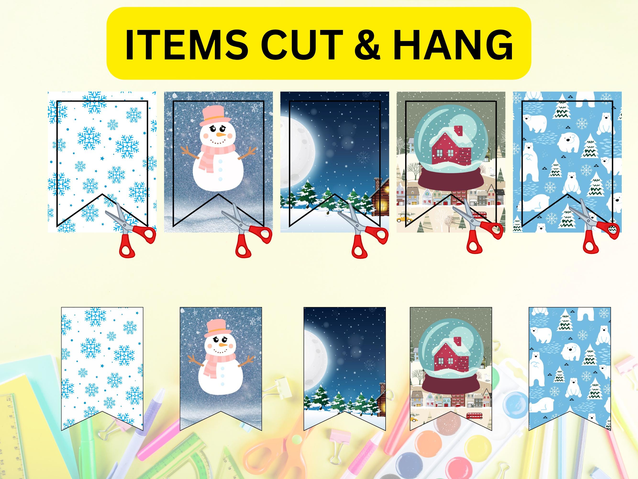 Winter Snowman Bulletin Board Kit Letter: December Classroom Decor ...