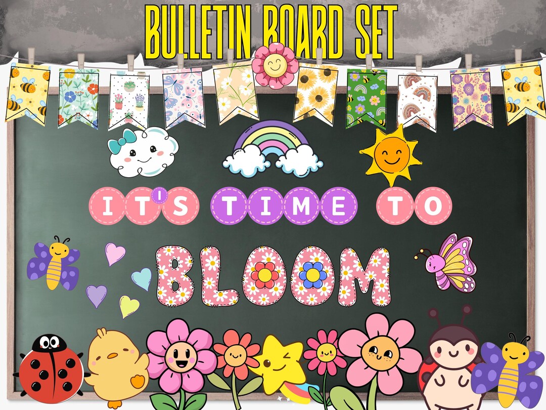 March April Bulletin Board Set Classroom Decor: Printable Schooll ...