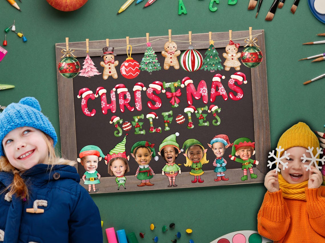 Christmas Bulletin Board Classroom Decor: Holiday Class Door Decor ...