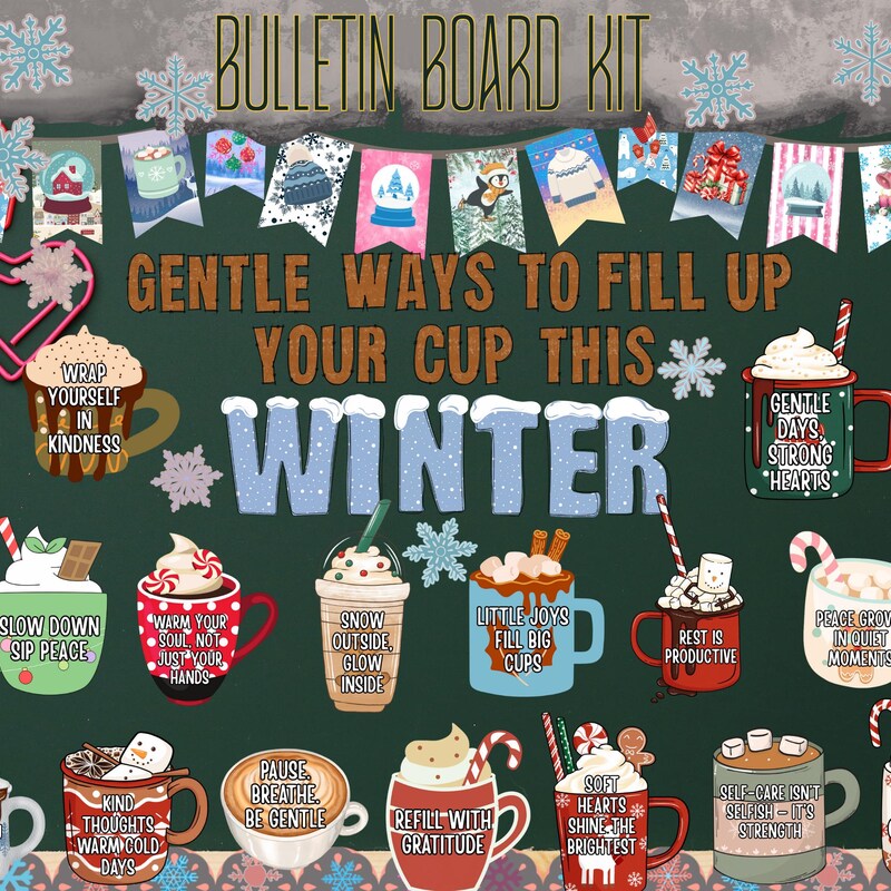 Winter Health Bulletin Board Ideas - Etsy