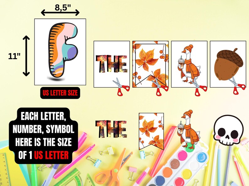 Fall Bulletin Board Kit: Goose Theme, Classroom Decor (PDF Download) - Etsy