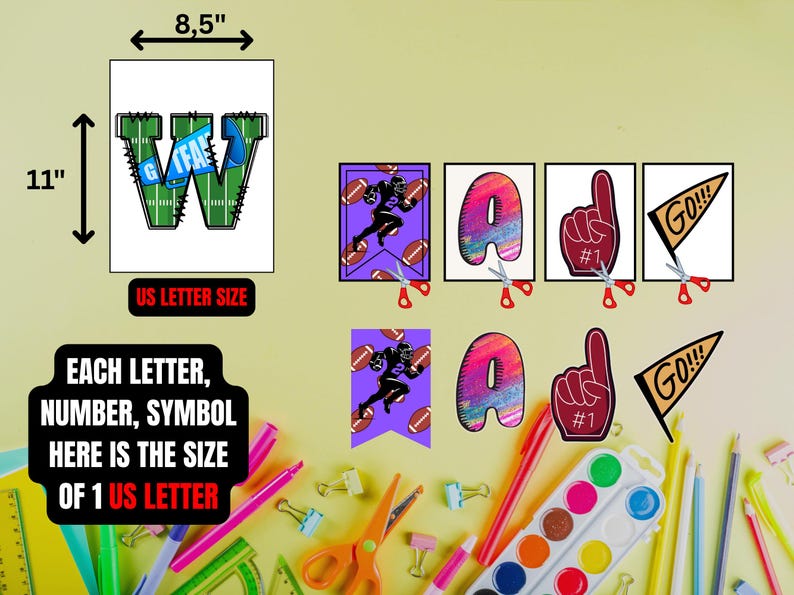 Football Bulletin Board Kit School Decor, Classroom Decor, Be a Team ...