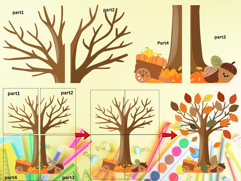 Printable Gratitude Tree: Thanksgiving Classroom Bulletin Board ...