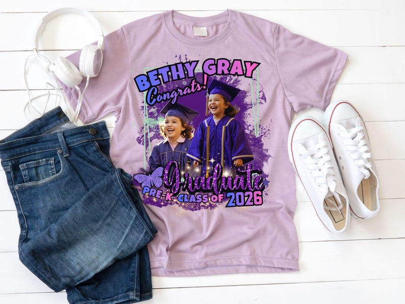 2026 Prek Kids Graduation Canva Template Graduate Class of 2026 Grad ...