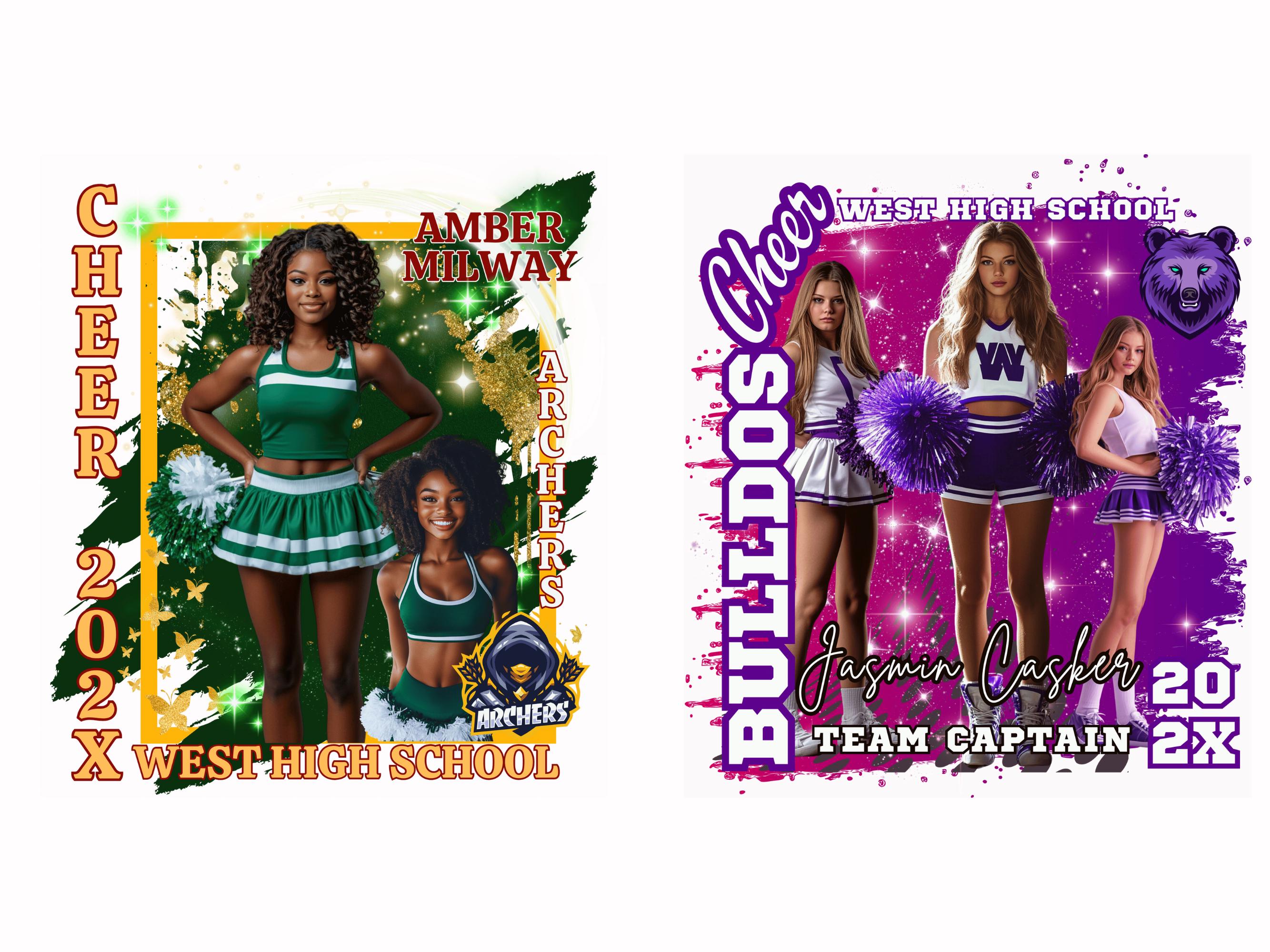 Cheerleading Poster Template: Editable Canva Design (digital Download ...