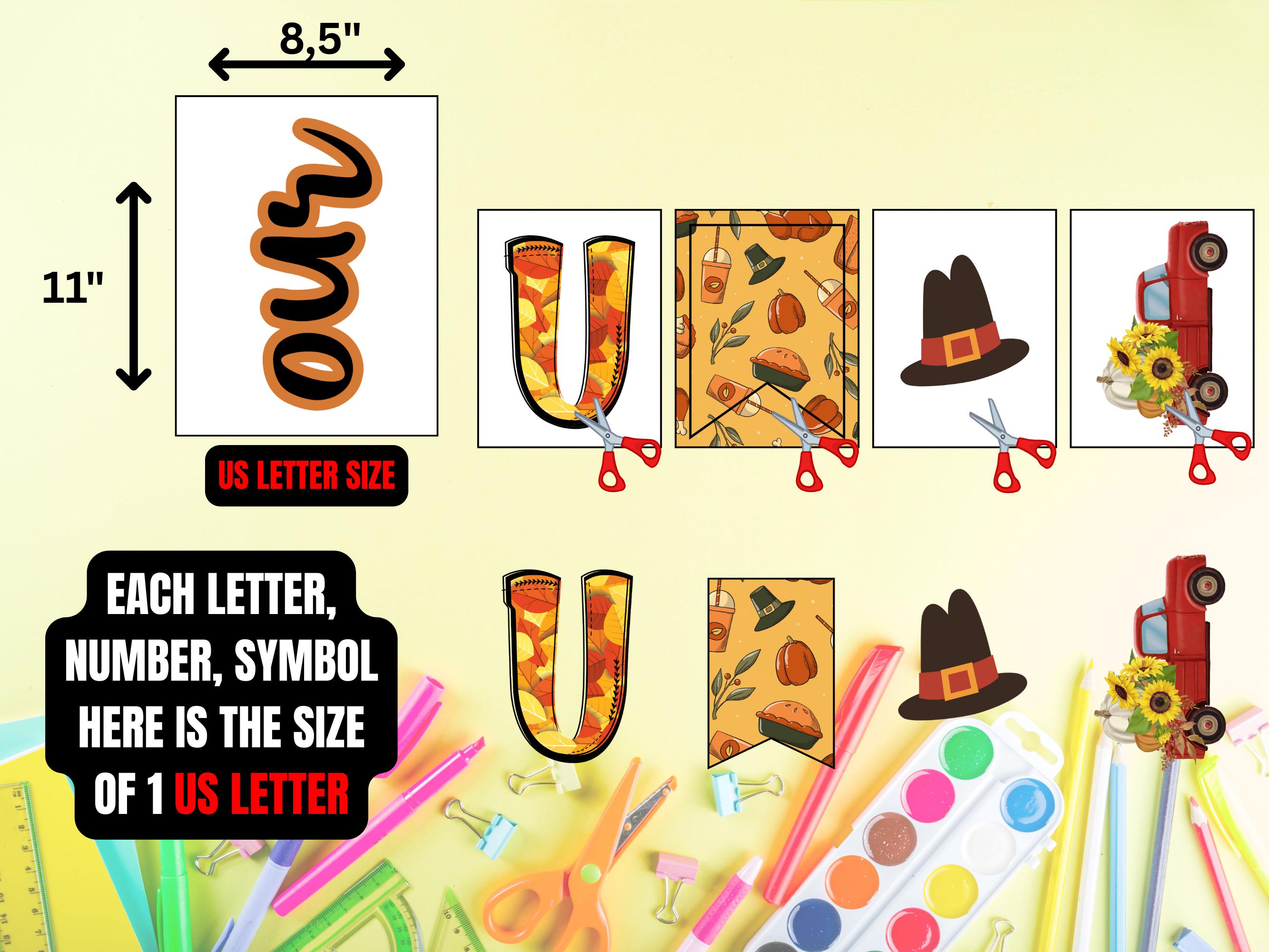 Printable Thanksgiving Bulletin Board Kit in Our Thankful Era ...