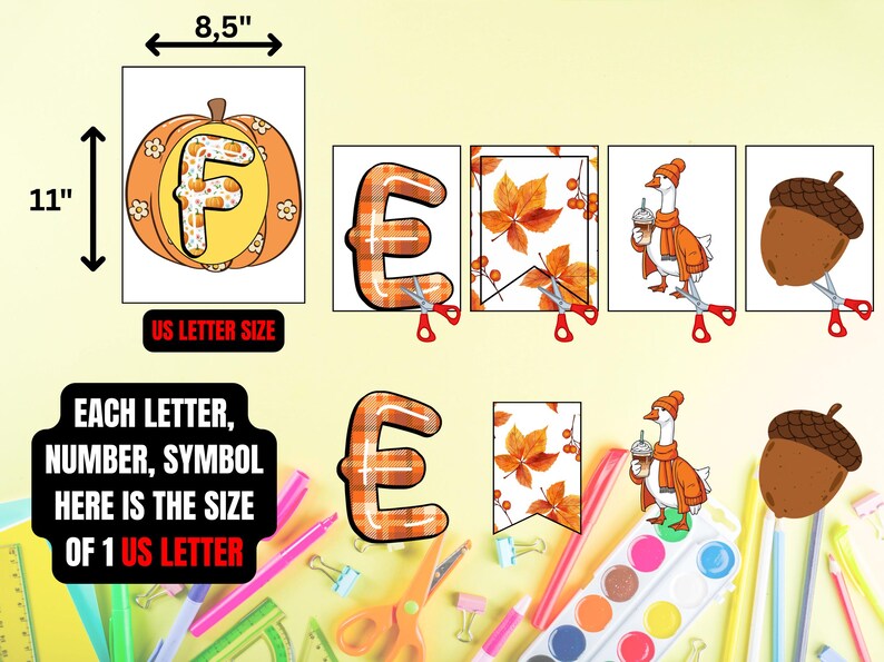 Pumpkin Fall Bulletin Board Kit: Autumn Classroom Decor (PDF Download ...