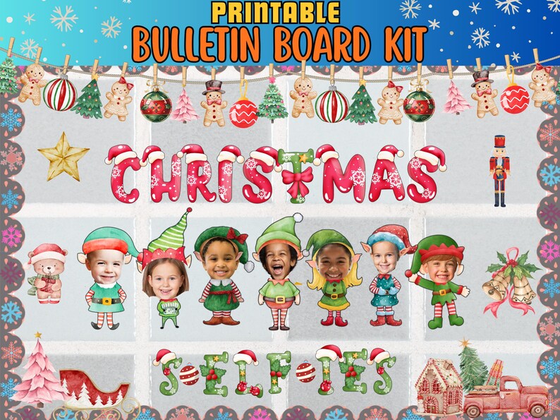 Christmas Bulletin Board Kit Door Decor: December Classrom Door Decore ...