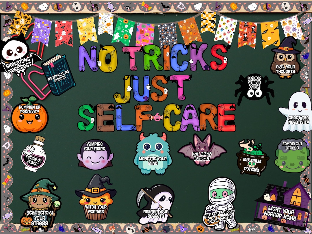 Halloween Mindset Growth Bulletin Board Kit: Printable Fall Bulletin ...