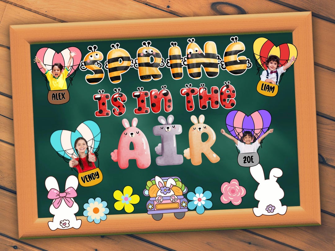 April Bulletin Board Set Classroom Decor Printable March Class Door ...