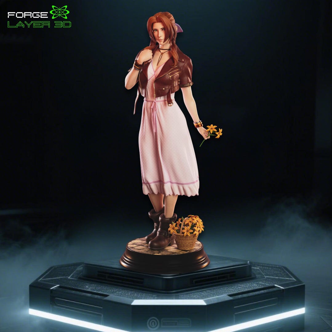 Aerith | Flower Girl Statue STL – 1/4 & 1/6 Scale - Etsy