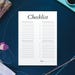 US Letter Blank Checklist Printable • Minimal to Do List PDF Editable ...