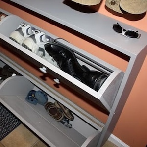 Entryway Shoe Cabinet Plan DIY PDF Build Guide With Cut List - Etsy