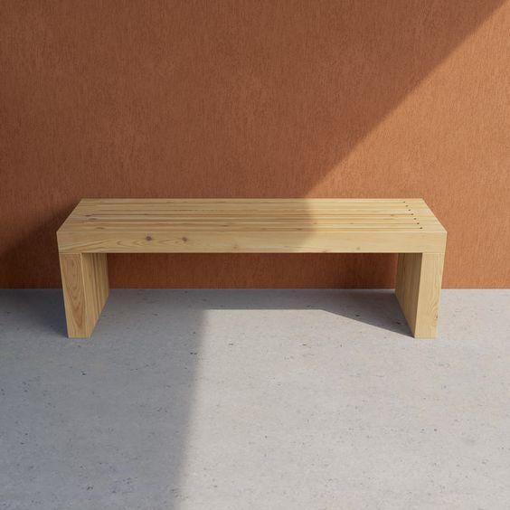 DIY 2x4 Wooden Bench Plans PDF Build Guide for Patio & Entryway - Etsy