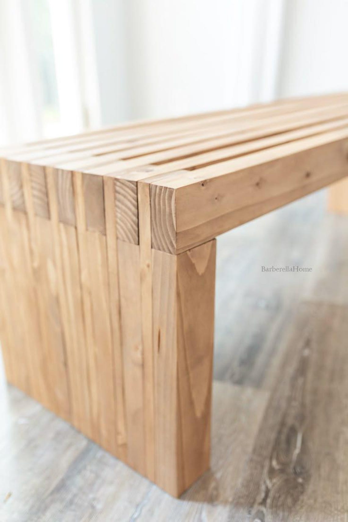DIY 2x4 Wooden Bench Plans PDF Build Guide for Patio & Entryway - Etsy