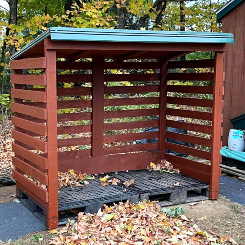 Firewood Shed Plan Build Guide With Cut List (PDF) - Etsy