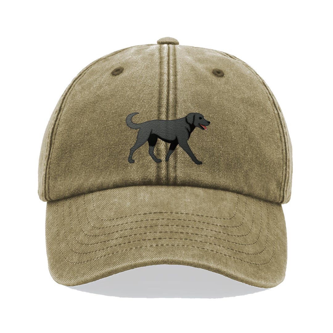 Black Labrador Embroidered Cap – Vintage Cotton Dad Hat in 8 Colours - Etsy