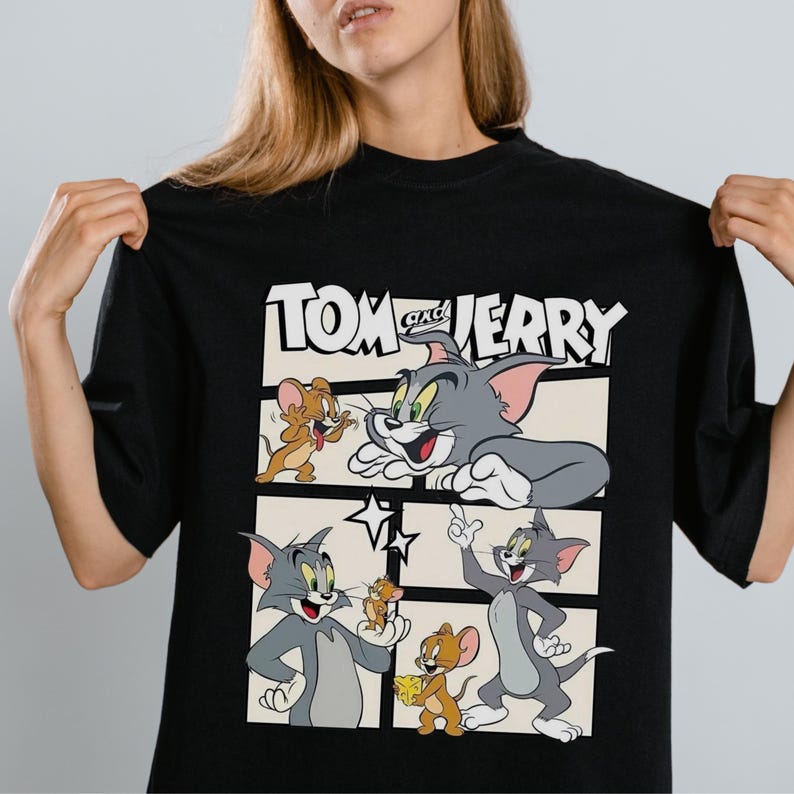 PNG Image Tom and Jerry Transparent Background Comercial Use DTF Print ...