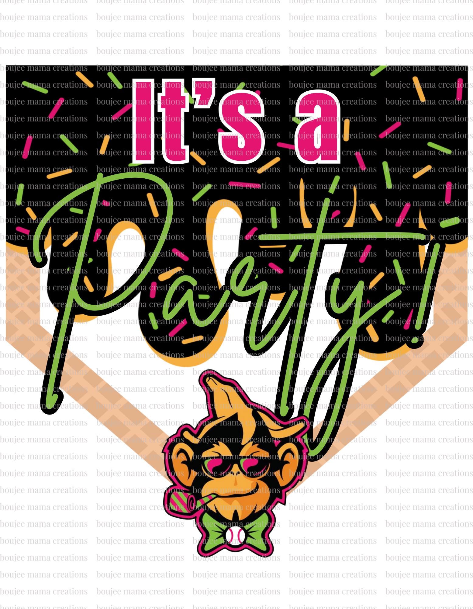 Party Animals Drip | Drip Plate | Baseball - Etsy