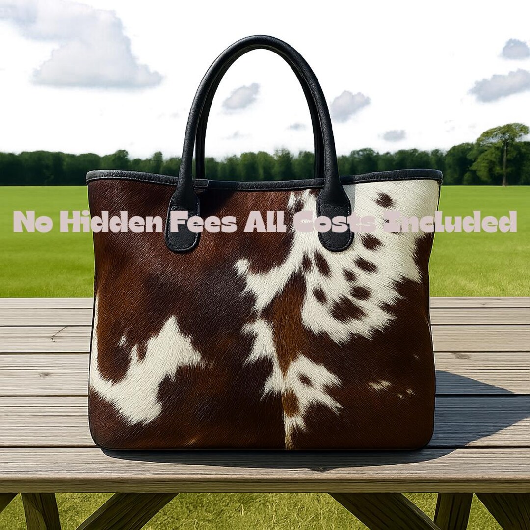Handmade Cowhide Leather Tote Bag | Custom Personalized Bag | Valentin ...