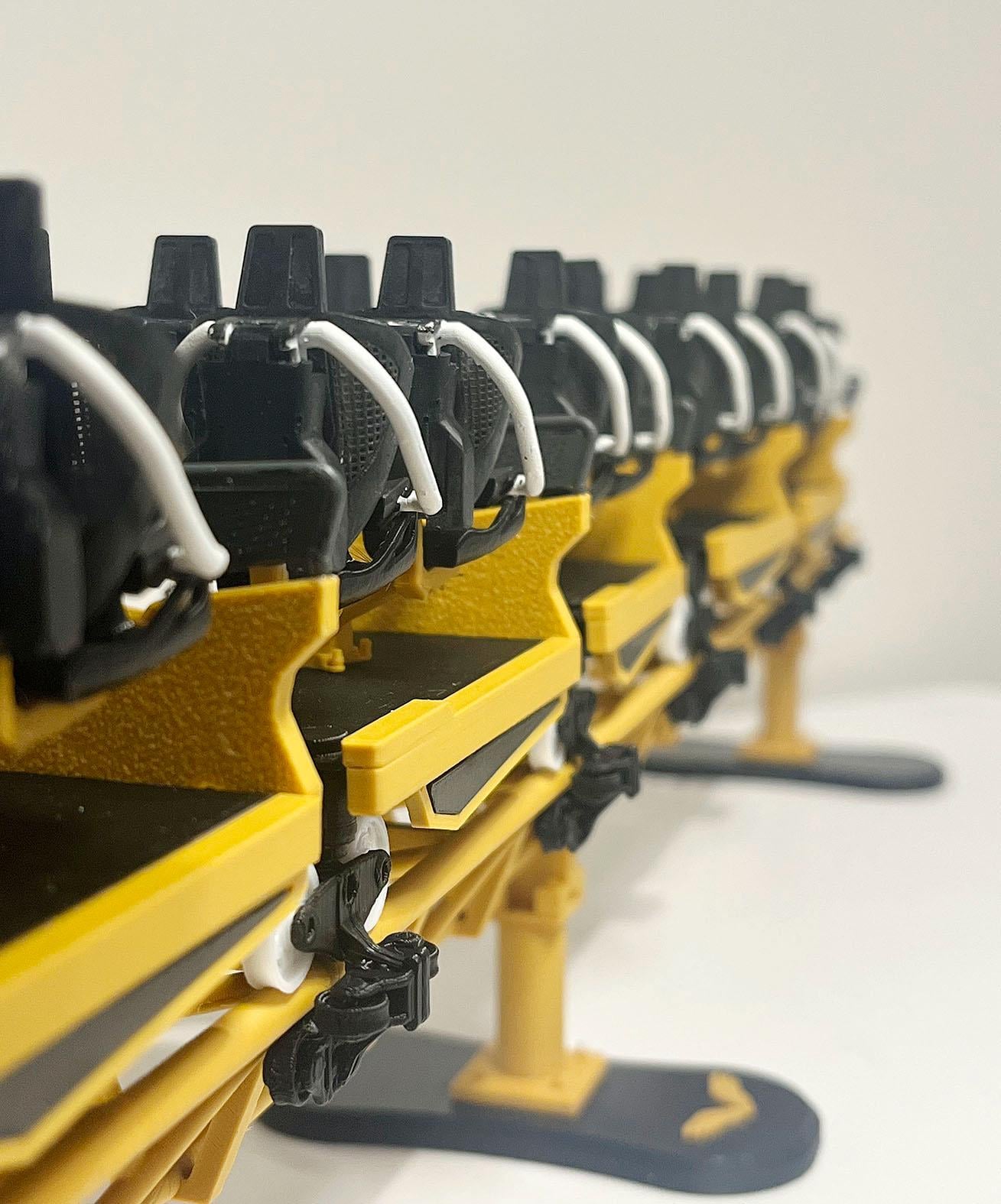 HYPERIA (thorpe Park) - 1:25 Scale Roller Coaster Model COMPLETE TRAIN ...