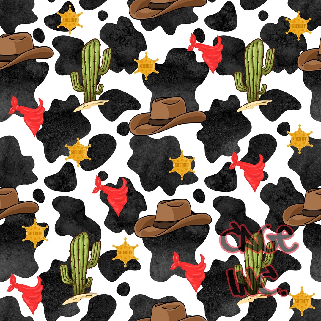 Cactus Cowboys Seamless Png File Digital Download - Etsy Australia