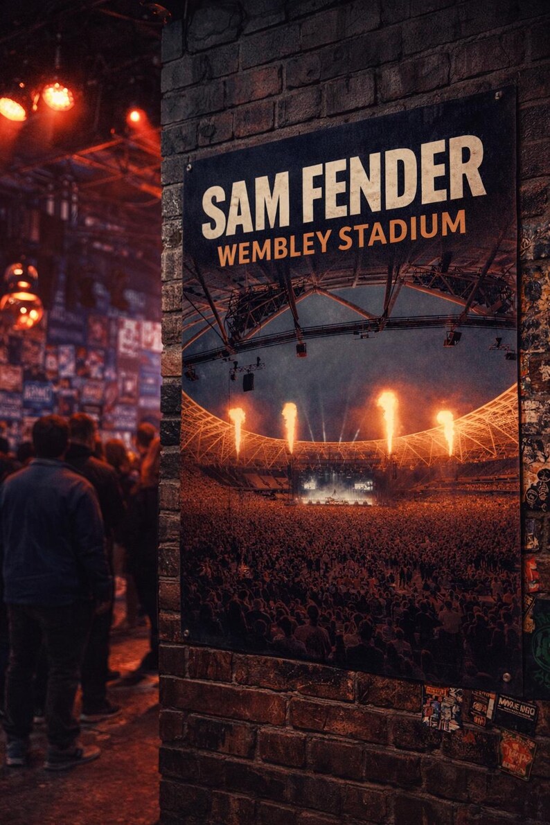 Sam Fender Wembley Stadium Print (colour) - Etsy