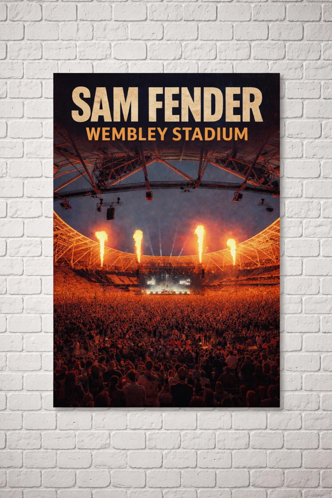 Sam Fender Wembley Stadium Print (colour) - Etsy