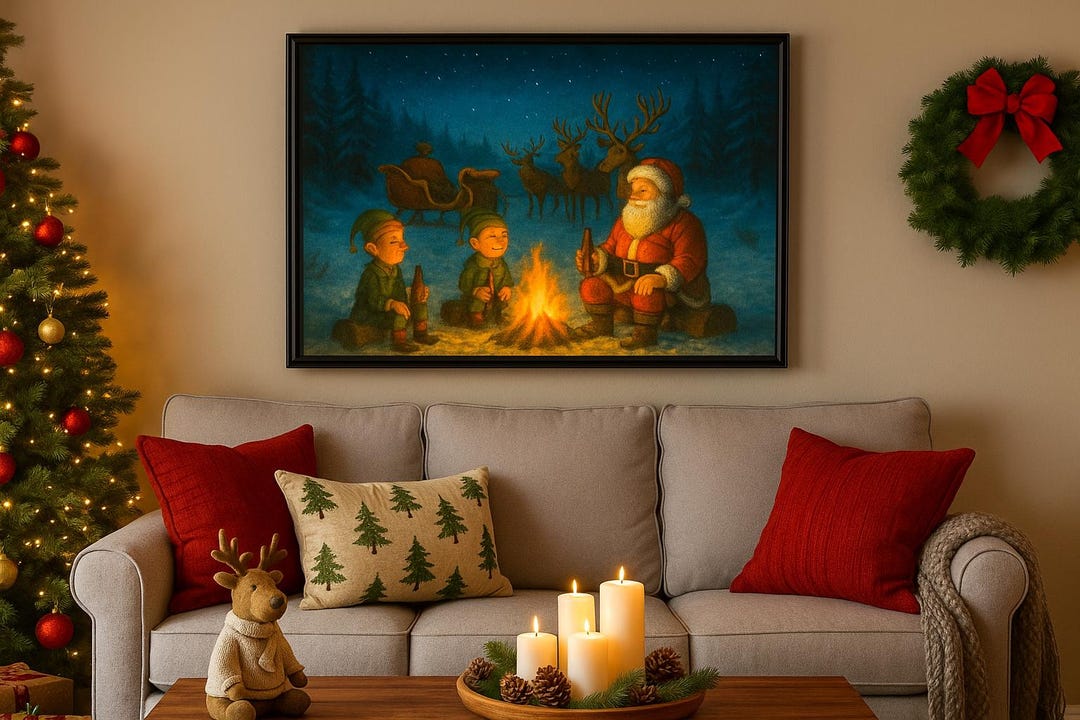 Christmas Beers Scene: Digital Download - Etsy