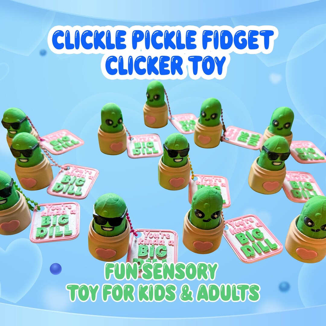 Clickle Pickle Fidget Clicker Toy – Fun Sensory Toy for Kids & Adults ...