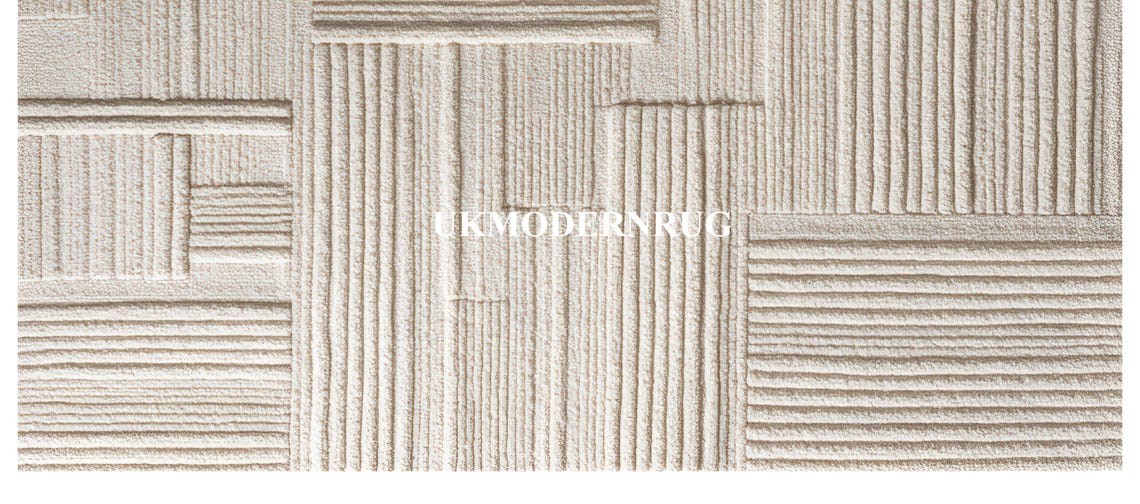 Handmade Boho Wool Blend Rug, Textured Geometric Neutral Area Rug (8X10 ...