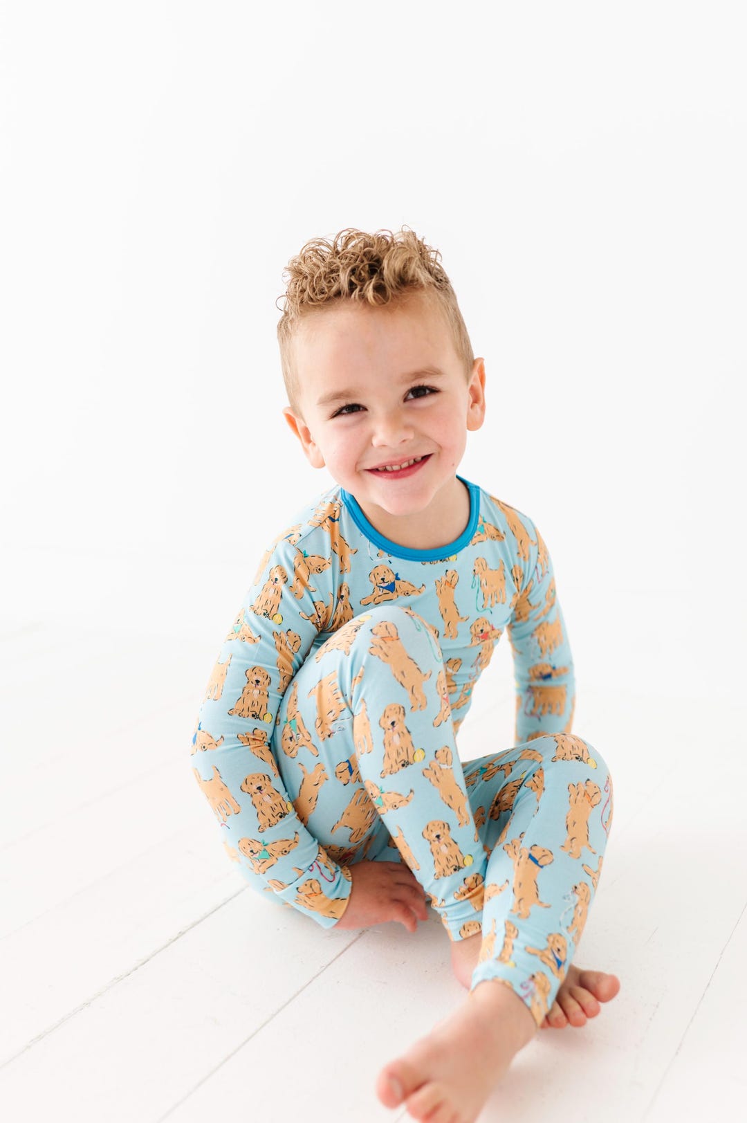 Golden Retriever Bamboo Pajamas Set: Soft Kids Sleepwear - Etsy